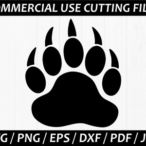 Bear Claw, Svg, Dxf, Eps, Pdf, Jpg. Digital Download, Laser Plasma Cut ...