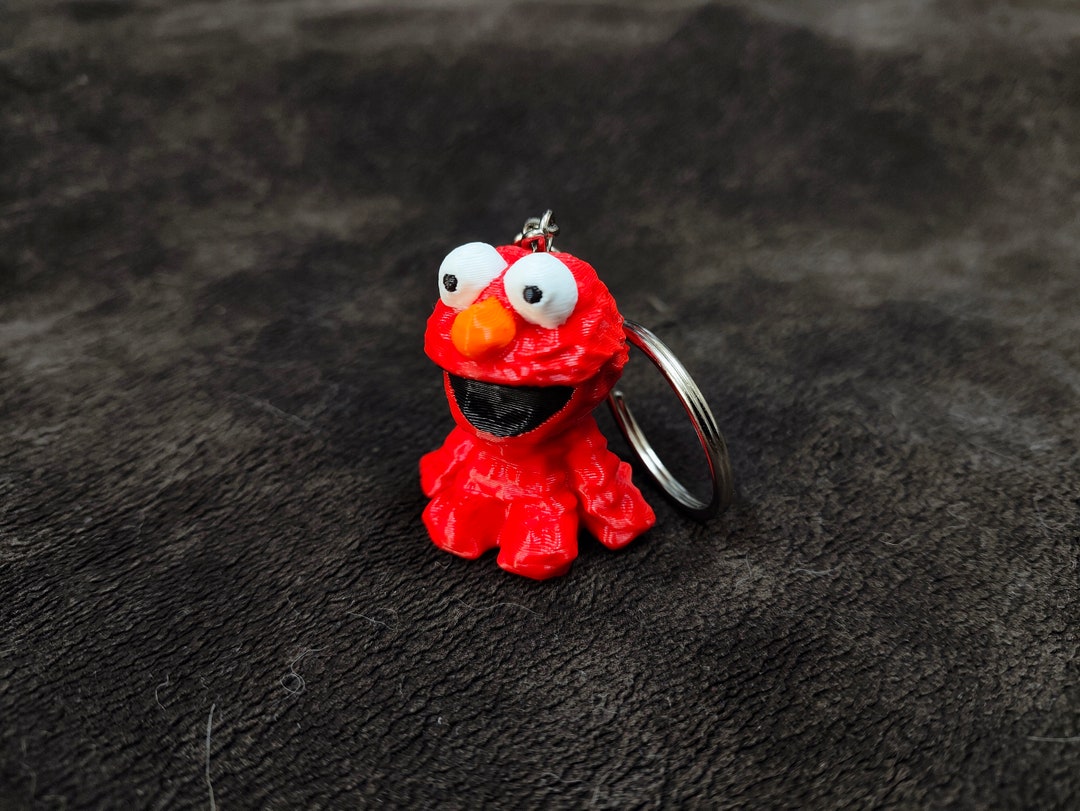 Elmo Sesame Street 3d Custom Chibi Keychain - Etsy