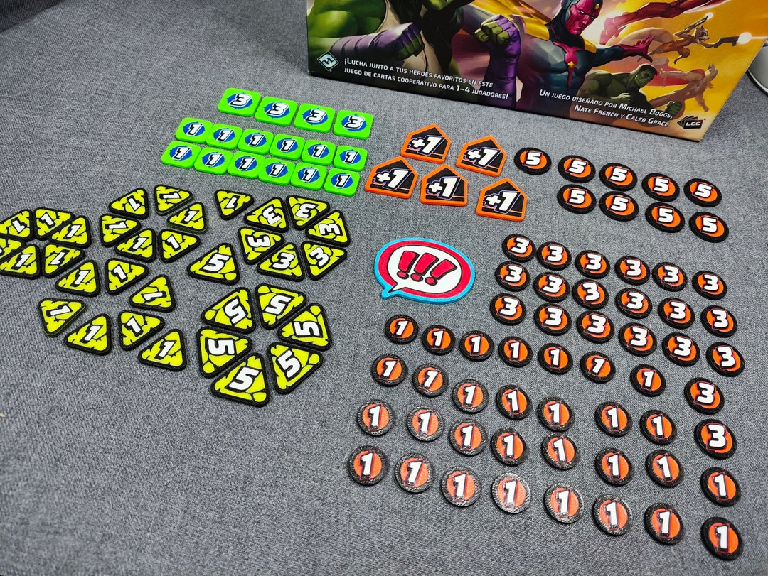 3D Token Set Compatible With Marvel Champions Core Set - Etsy