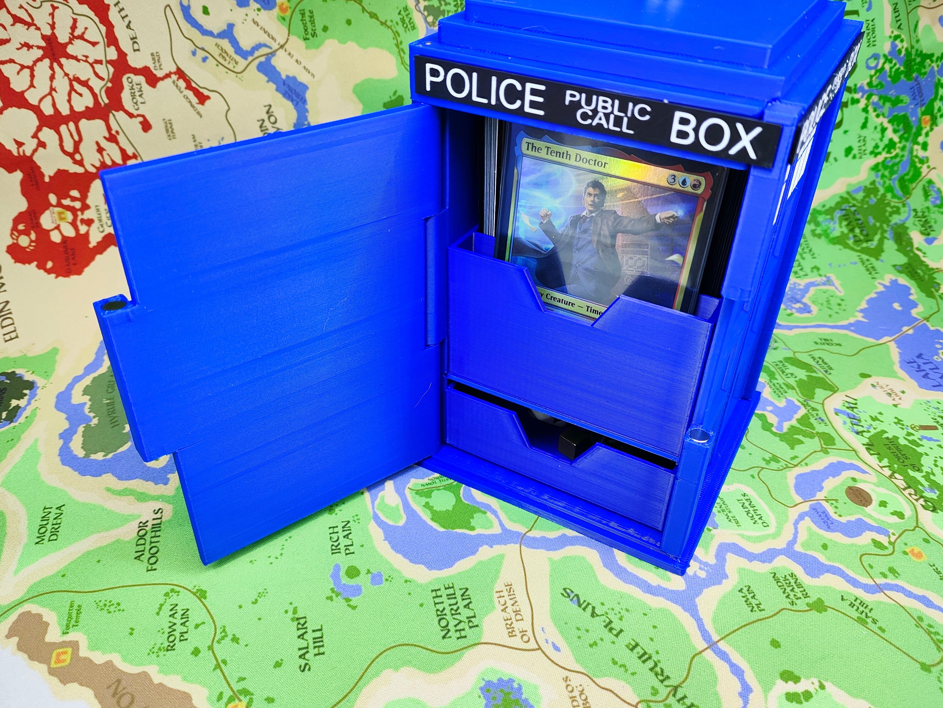 Tardis Space Box Dr Who MTG Magic the Gathering EDH Commander Deck Box ...