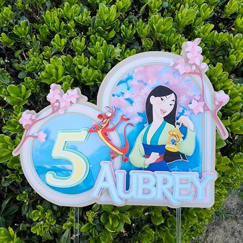 Mulan Cake Topper. Mulan Inspired Cake Topper. Mulan Birthday - Etsy Canada