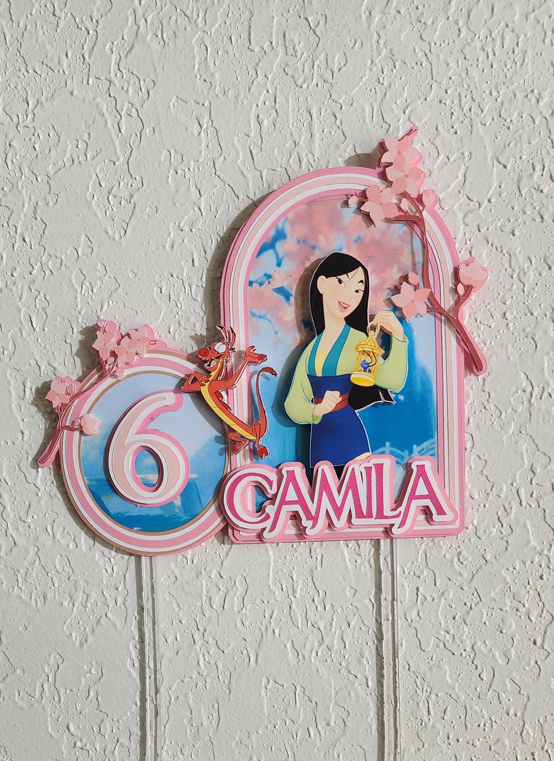 Mulan Inspired Cake Topper - Etsy
