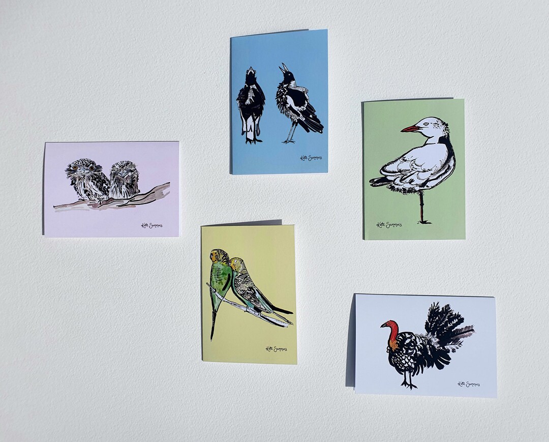 Aussie Bird Cards - Etsy