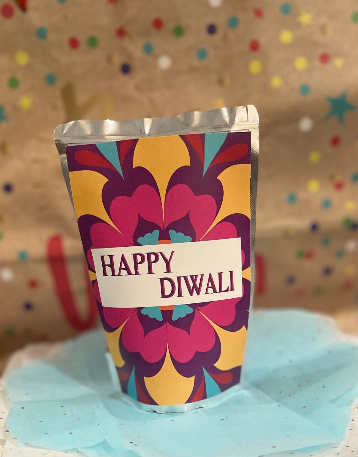 Juice Pouch Wrapper Digital, Blank and Diwali Juice Pouch Label, Party ...