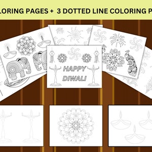 Diwali Activity/coloring Pages, Diwali Party Activity for Kids, Diwali ...