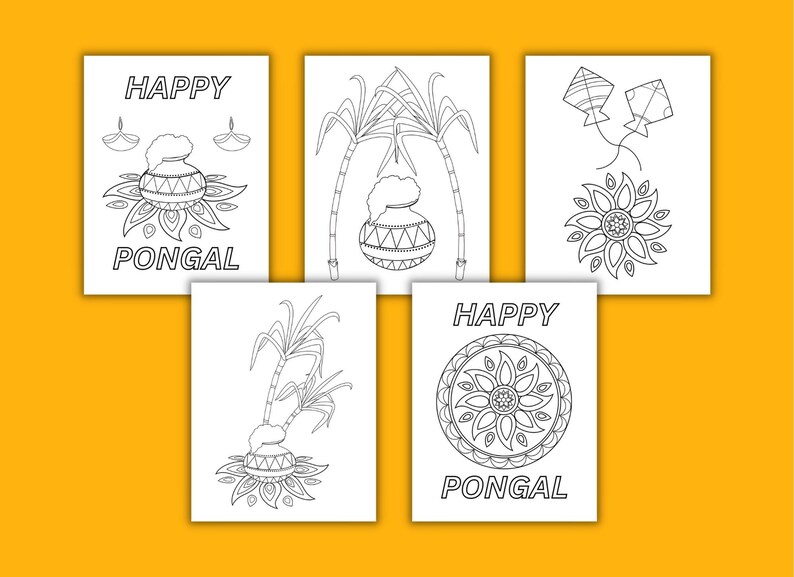 Pongal Coloring/activity Pages, Pongal Pot, Makar Sankranti Pot ...
