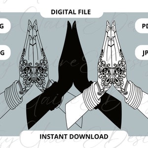 Namaste Hand Gesture, Indian Welcome/thank You Sign Bangles/ornaments ...