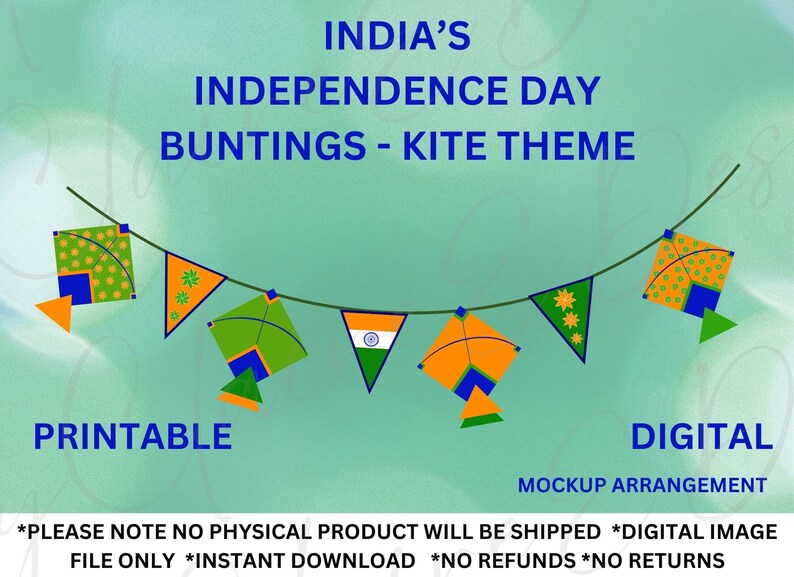 Indian Flag Bunting , Independence Day Celebration Decoration, Indian ...