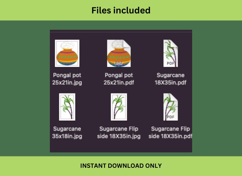 Pongal Pot and Sugarcane Tree Large Size, Makar Sankranti Pot, Pongal ...