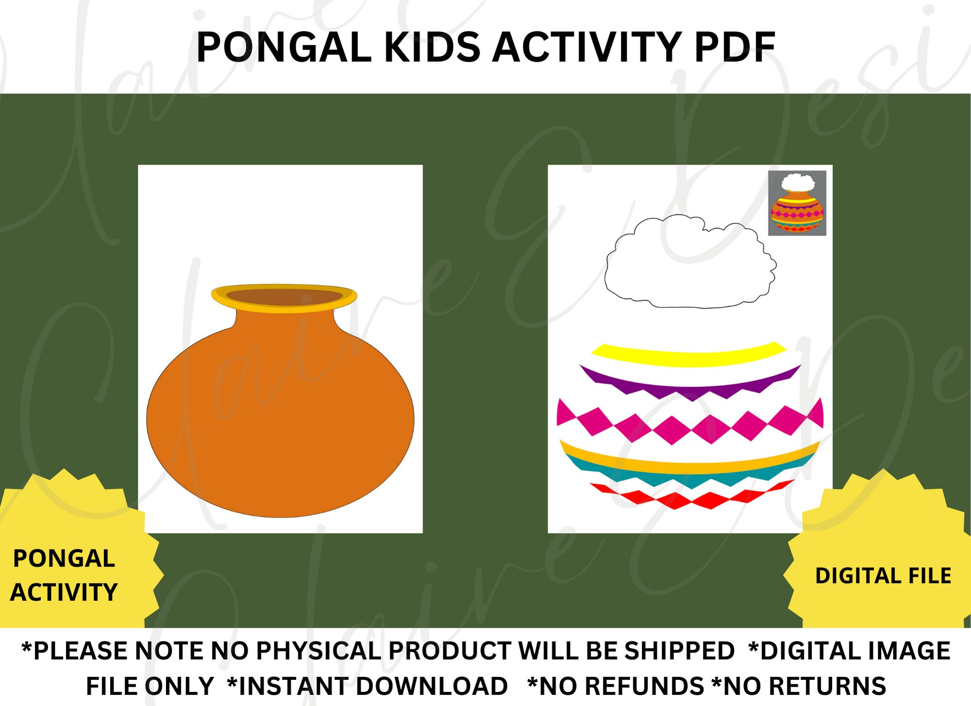 Pongal Pot Kids Activity Page, Printable Pongal Kids Activity, Scissor ...