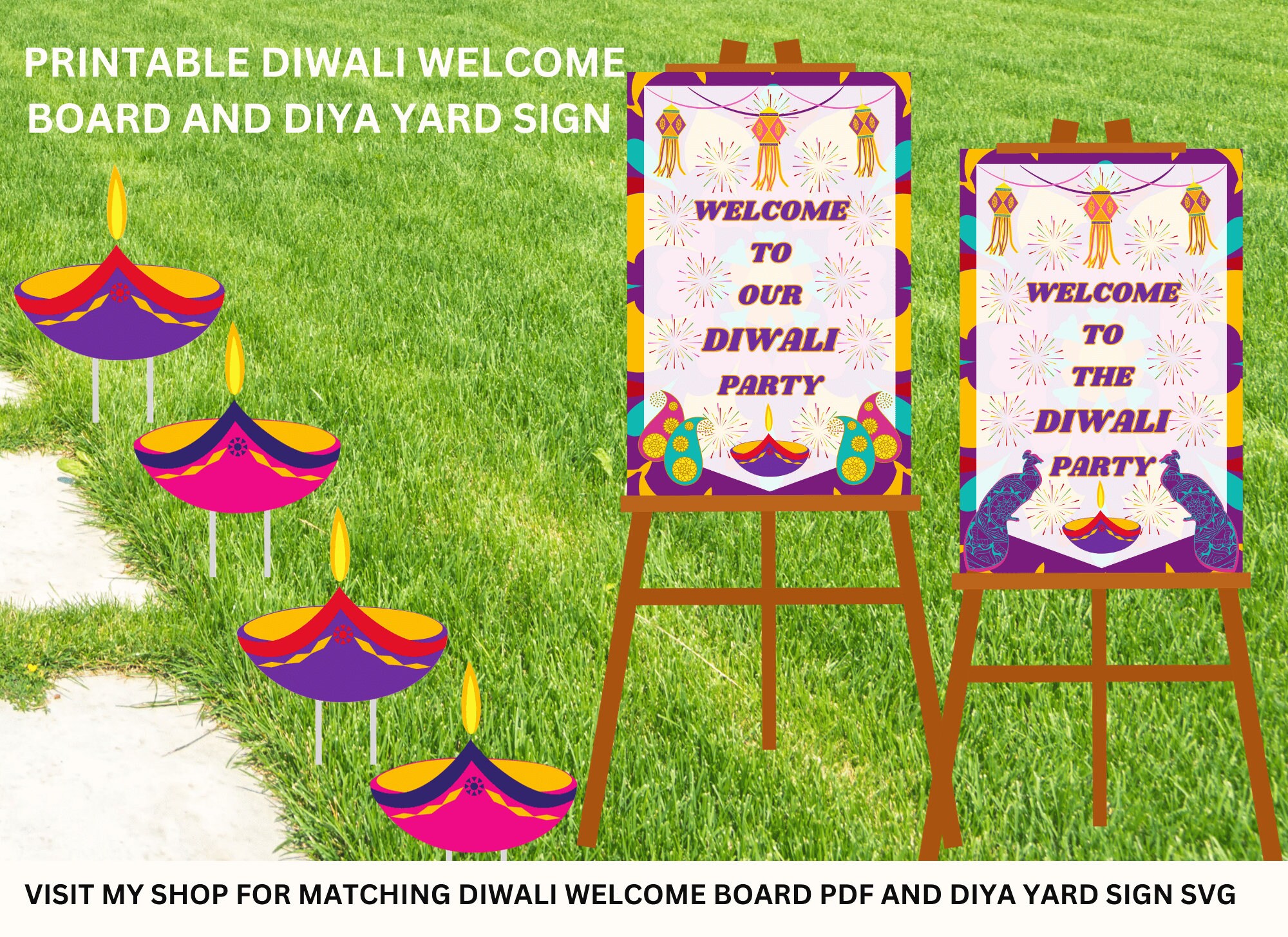 Diwali Printable Gift Tag Bundle, Diwali Party Tags, Happy Diwali, DIY ...
