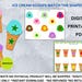 Ice Cream Cones and Scoops Color Match,printable Color Activities ...