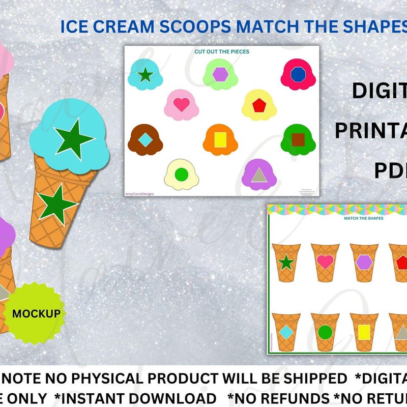 Ice Cream Clipart - Etsy