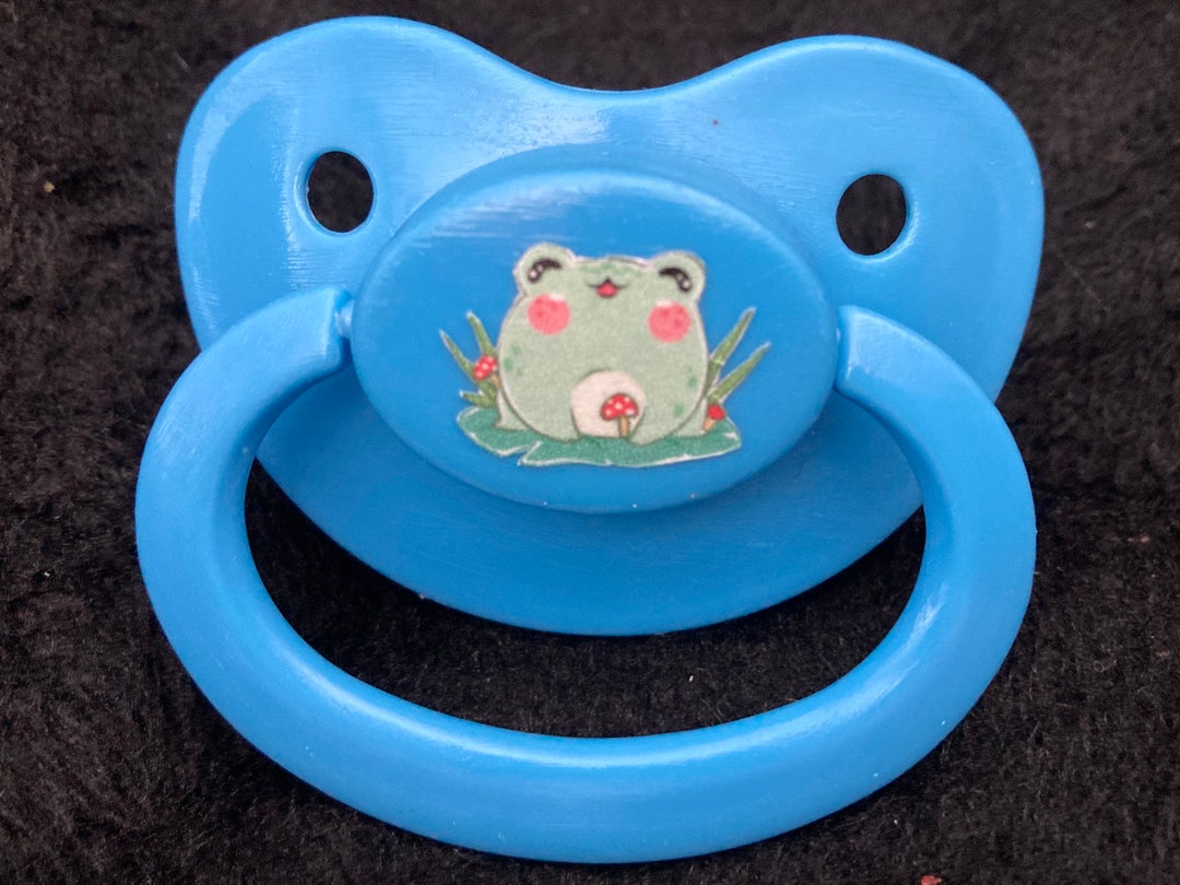 Lilypad Frog Adult Pacifier, Cottagecore Little Space Gear - Etsy