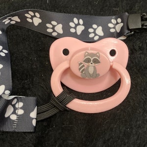 Raccoon Adult Pacifier, Trash Panda Gremlin Little Space Gear - Etsy