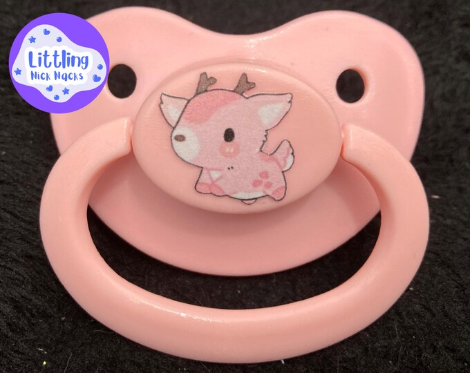 Prancing Sakura Deer Adult Pacifier, Little Space Agere Gear - Etsy