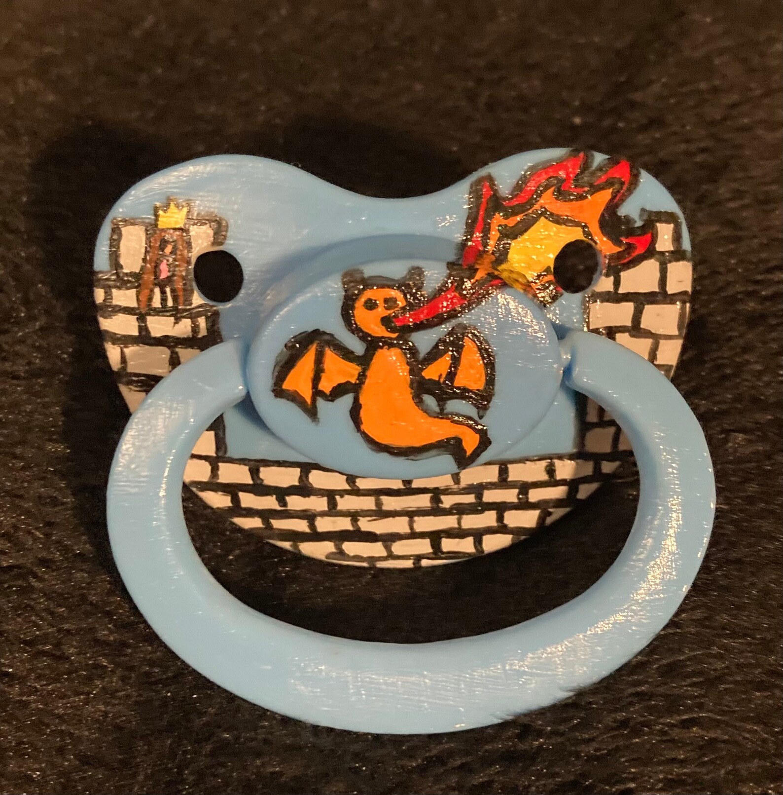 Custom Adult Pacifier Decorated Agere Pacifier Hand Painted - Etsy