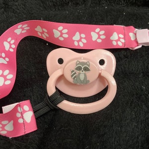 Raccoon Adult Pacifier, Trash Panda Gremlin Little Space Gear - Etsy