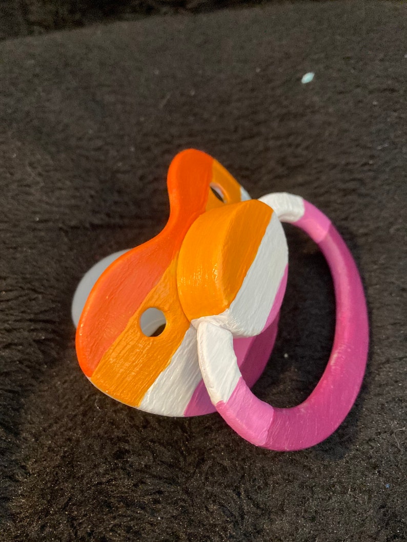 Lesbian Pride Flag Pacifier Agere Little Space | Etsy