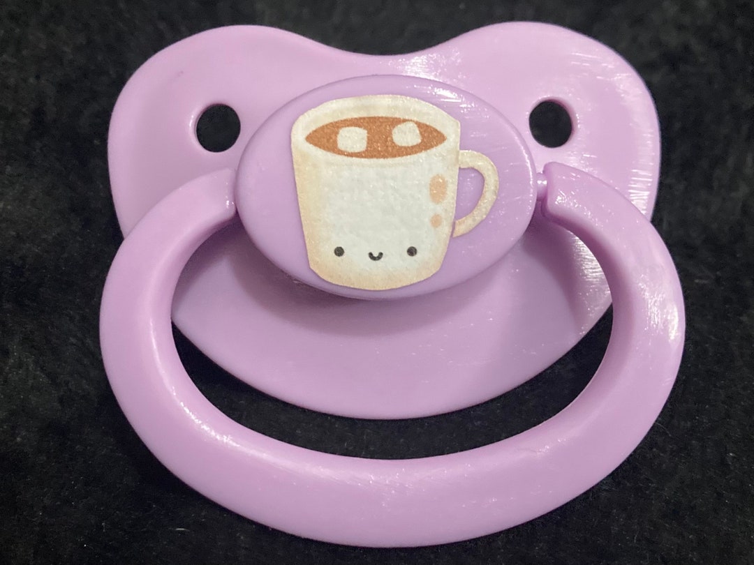 Chibi Mug Adult Pacifier, Hot Chocolate Cocoa Winter Holiday Christmas ...