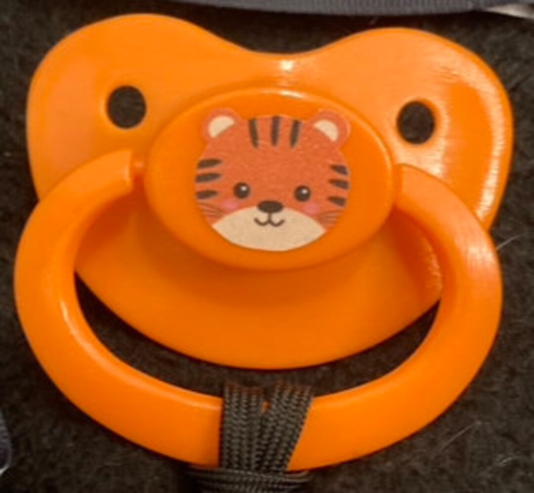 Tiger Head Adult Pacifier Little Space Agere Gear - Etsy