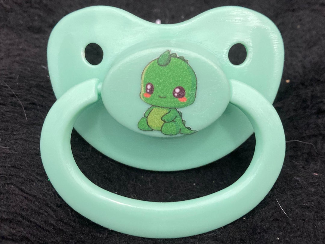 Chibi Dinosaur Adult Pacifier, Little Space Gear - Etsy