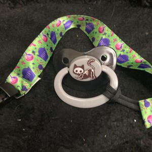 Pouncing Skeleton Cat Adult Pacifier, Goth Spooky Halloween Little ...