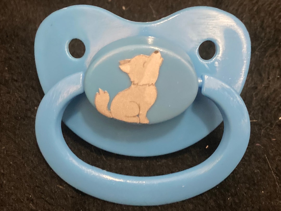 Howling Wolf Adult Pacifier, Little Space Gear - Etsy