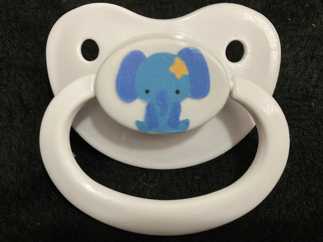Pastel Elephant Adult Pacifier, Little Space Gear - Etsy