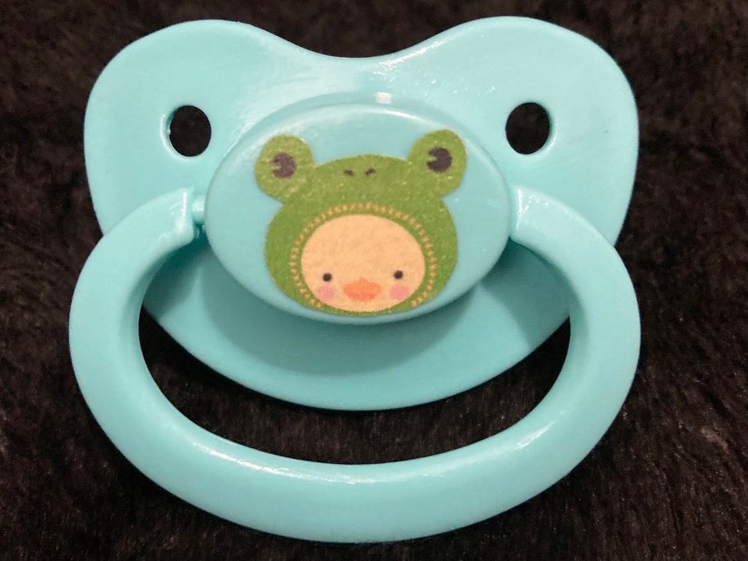 Duck Frog Adult Pacifier, Cottagecore Little Space Gear - Etsy