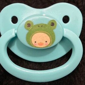Duck Frog Adult Pacifier, Cottagecore Little Space Gear - Etsy