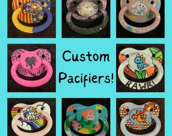 Decorated Adult Pacifier - Etsy