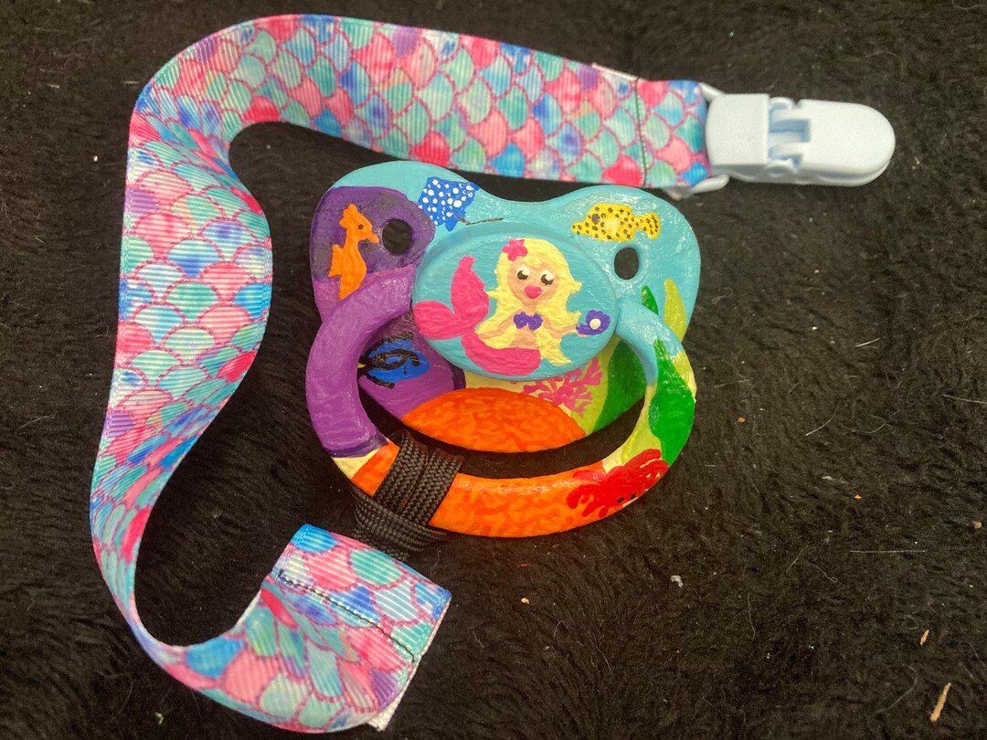 Scale Little Space Clip, Mermaid Pacifier Clip, Little Space Gear - Etsy