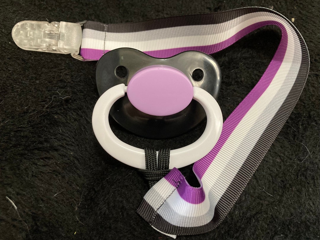 Asexual Pride Flag Agere Pacifier Clip - Etsy