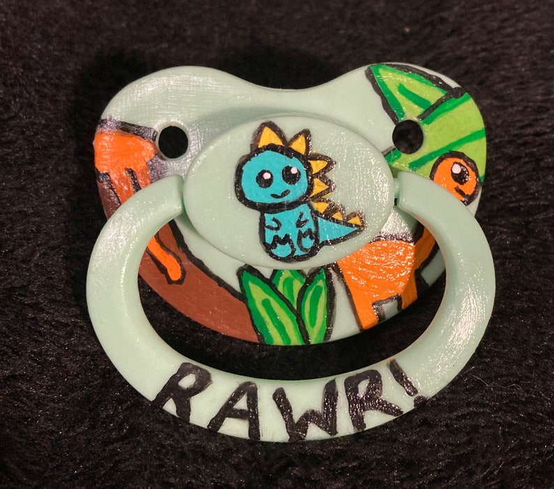 Custom Adult Pacifier Decorated Agere Pacifier Hand Painted - Etsy