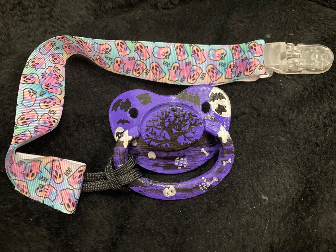 Iridescent Ghosts Little Space Clip Pastel Goth Pacifier - Etsy