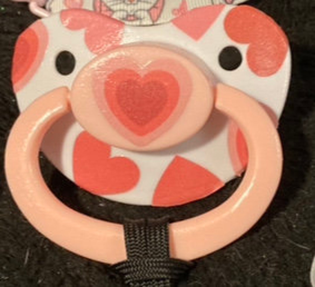 Hearts Collage Adult Pacifier Little Space Agere Gear - Etsy