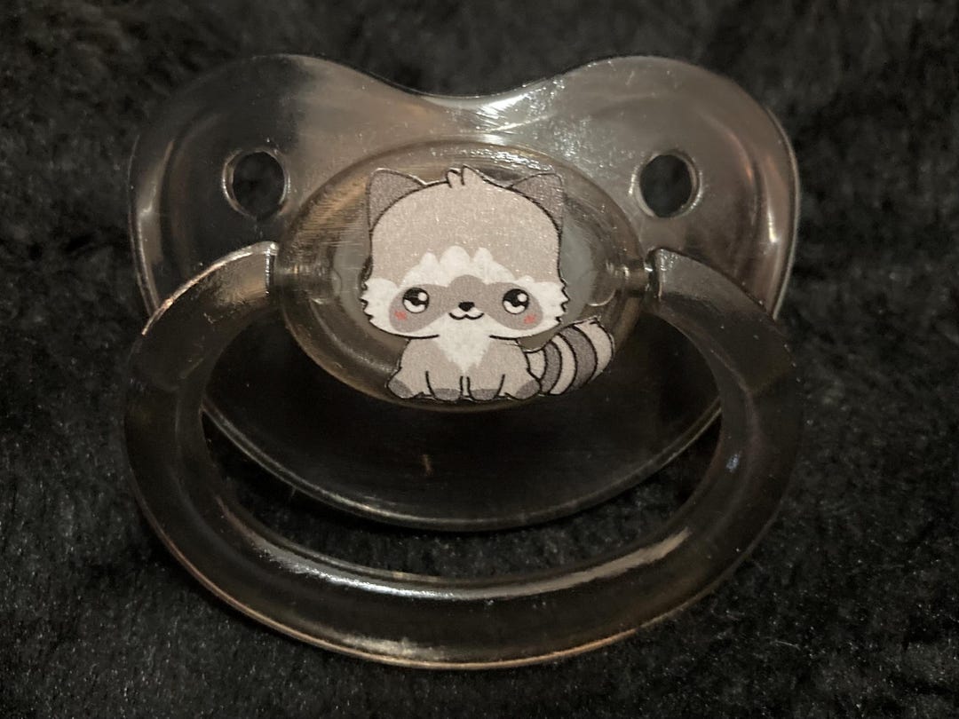 Woodland Whimsy Raccoon Adult Pacifier, Trash Panda Gremlin Little ...