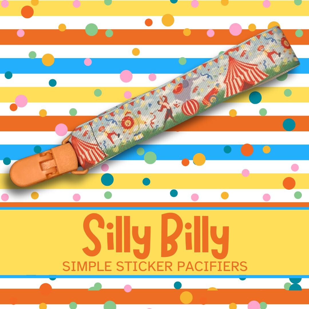 Silly Billy Little Space Clip, Pacifier Clip, Circus Little Space Gear ...