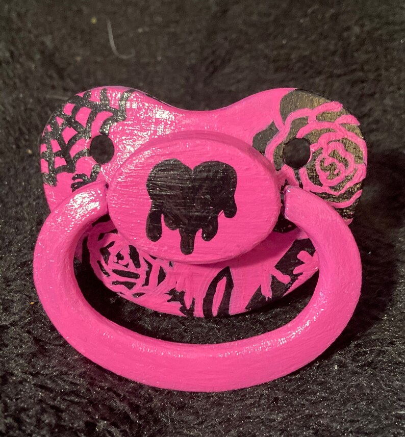 Custom Adult Pacifier Decorated Agere Pacifier Hand Painted - Etsy