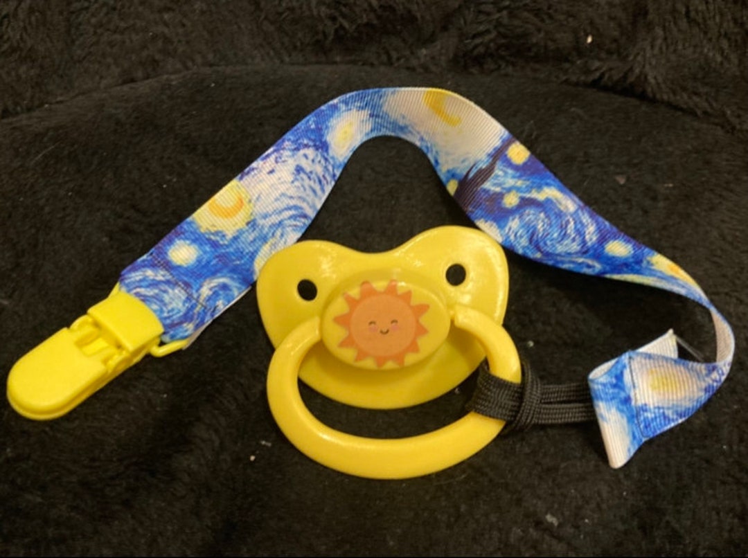 Starry Night Van Gogh Agere Pacifier Clip Little Space Gear - Etsy