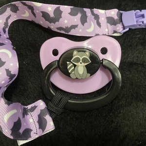 Raccoon Adult Pacifier, Trash Panda Gremlin Little Space Gear - Etsy