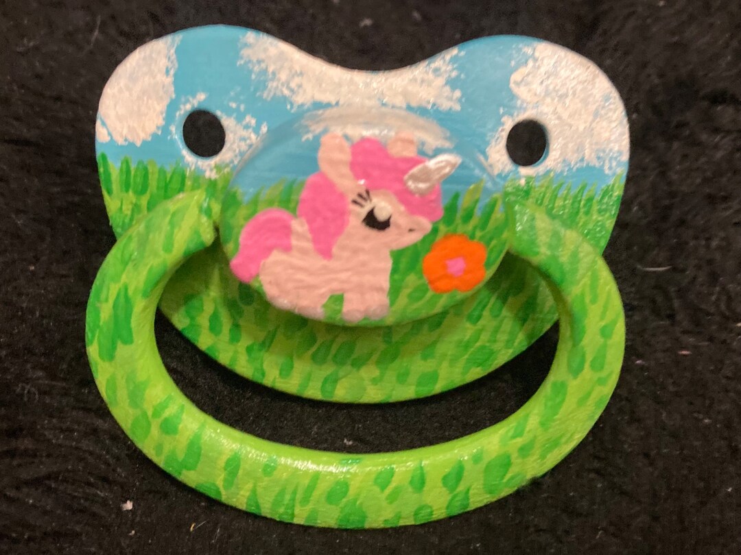Unicorn Adult Pacifier Rainbow Agere Deco Paci - Etsy