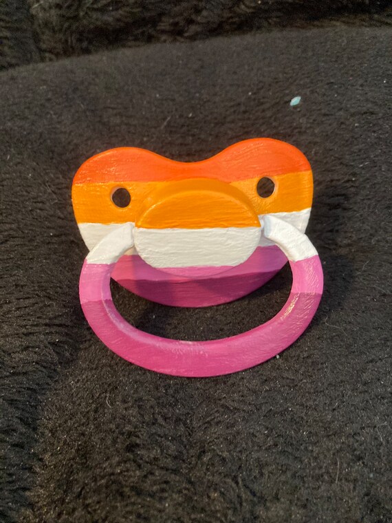 Lesbian Pride Flag Pacifier Agere Little Space | Etsy