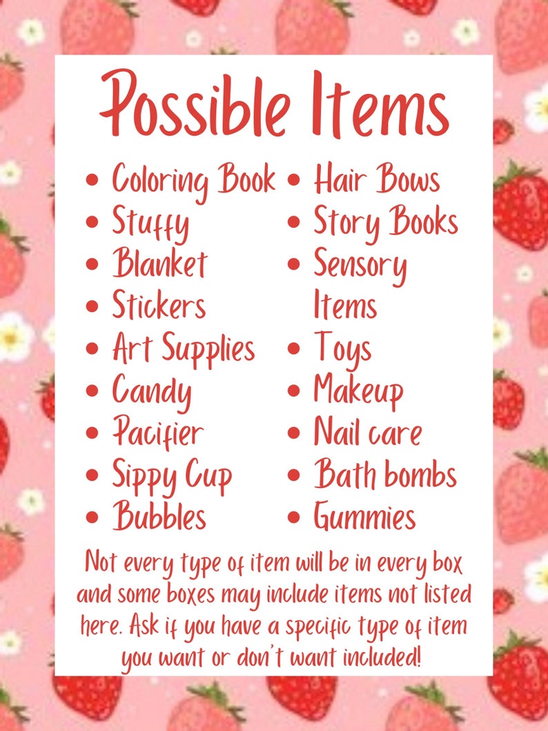 Strawberry Little Space Bundle Agere Kit - Etsy