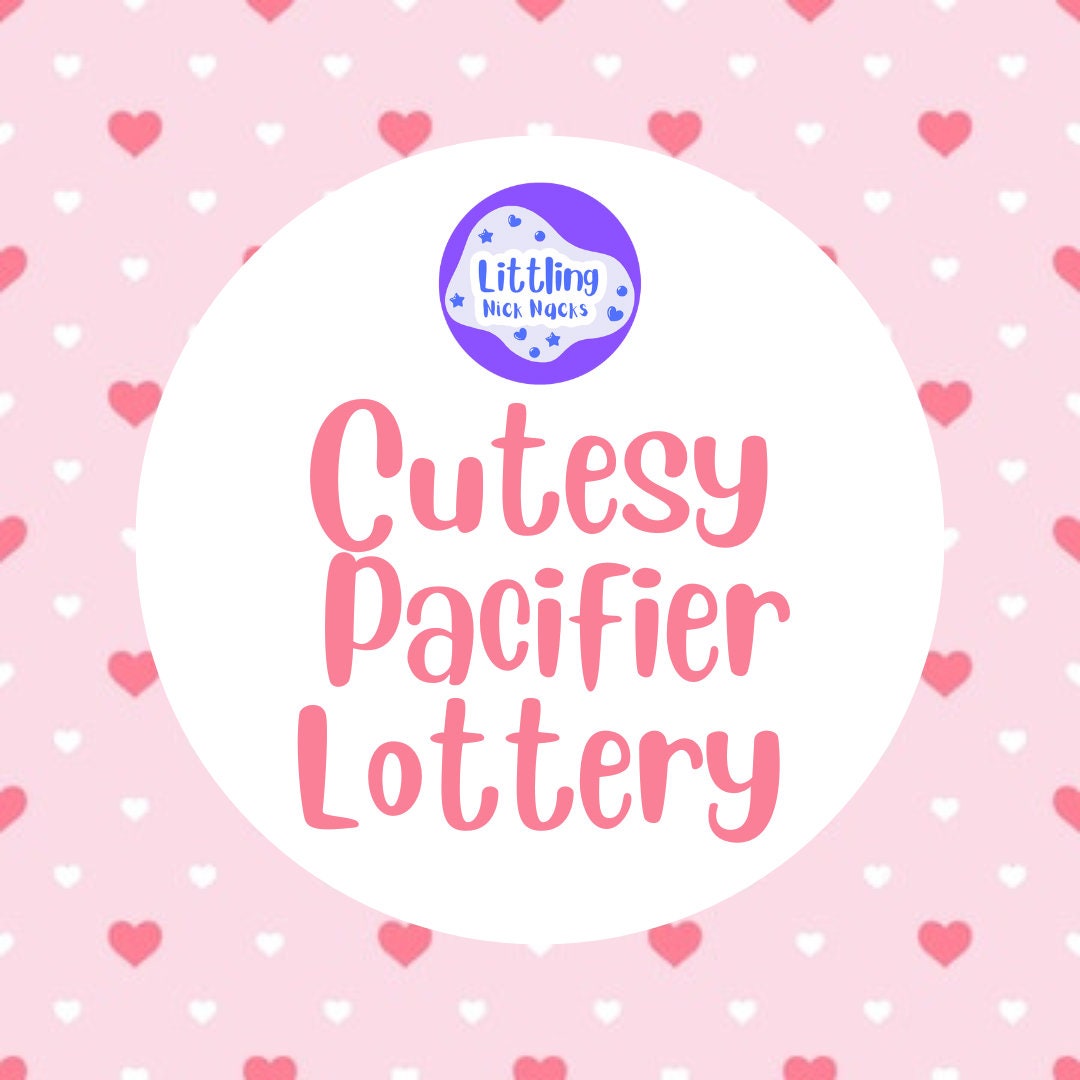 Cutesy Pacifier Lottery, Mystery Adult Pacifier, Little Space Gear - Etsy