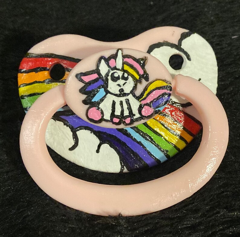 Custom Adult Pacifier Decorated Agere Pacifier Hand Painted - Etsy