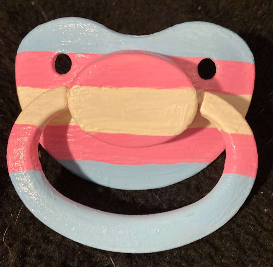 Trans Flag Adult Pacifier Little Space Agere Pride - Etsy