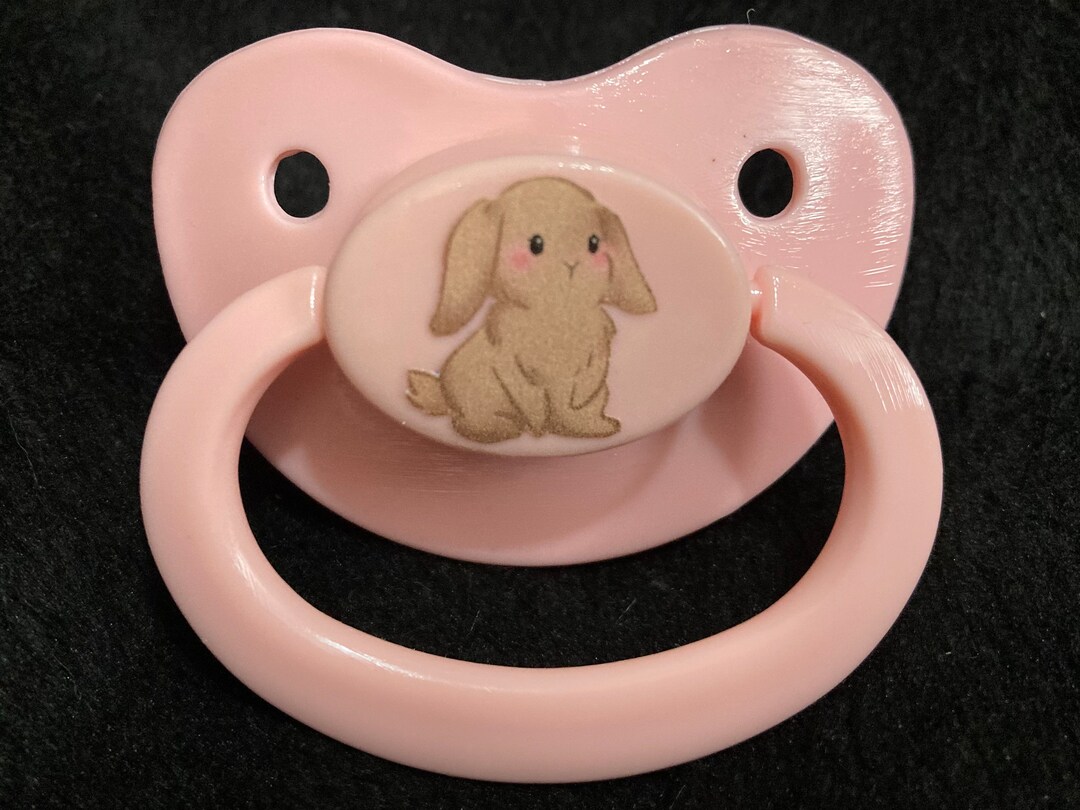 Charming Bunny Adult Pacifier, Cottagecore Soft Kawaii Cute Rabbit ...