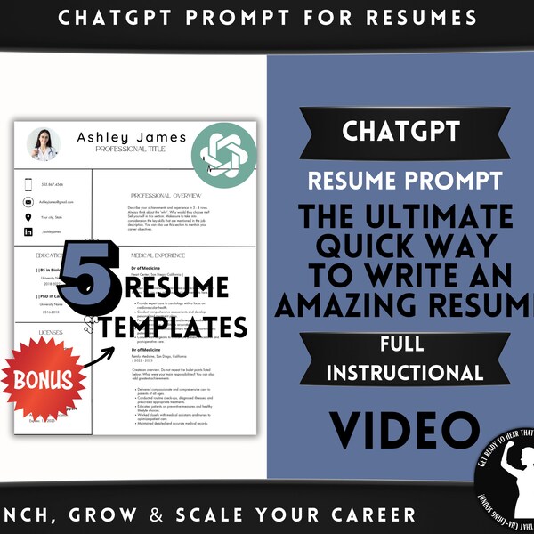 Free Resume Template - Etsy